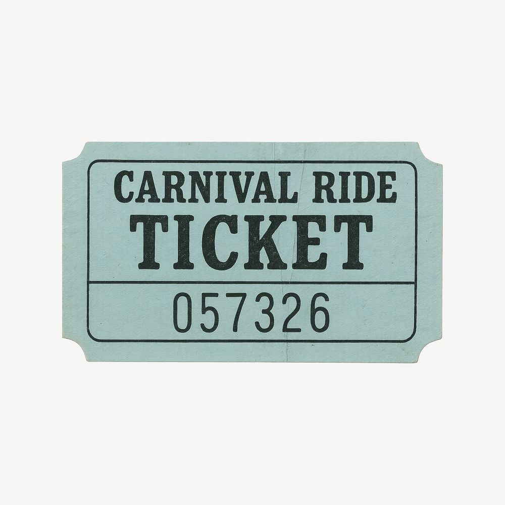 Vintage carnival ride ticket illustration. | Free Photo - rawpixel