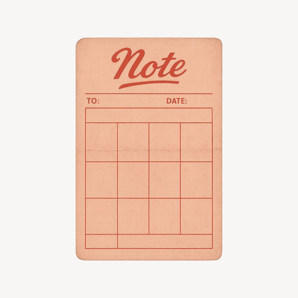 Vintage note card template | Free Photo - rawpixel