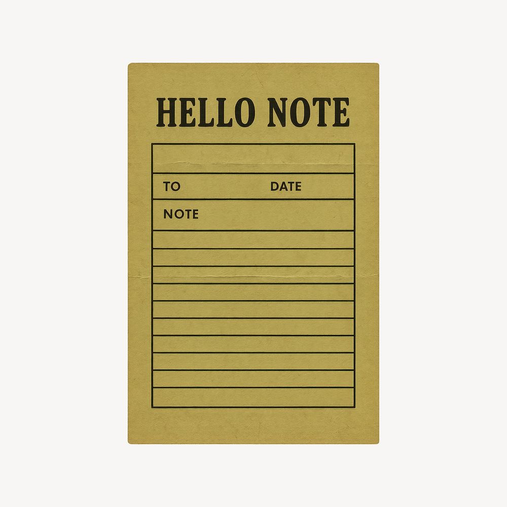 Vintage note card template | Free Photo - rawpixel