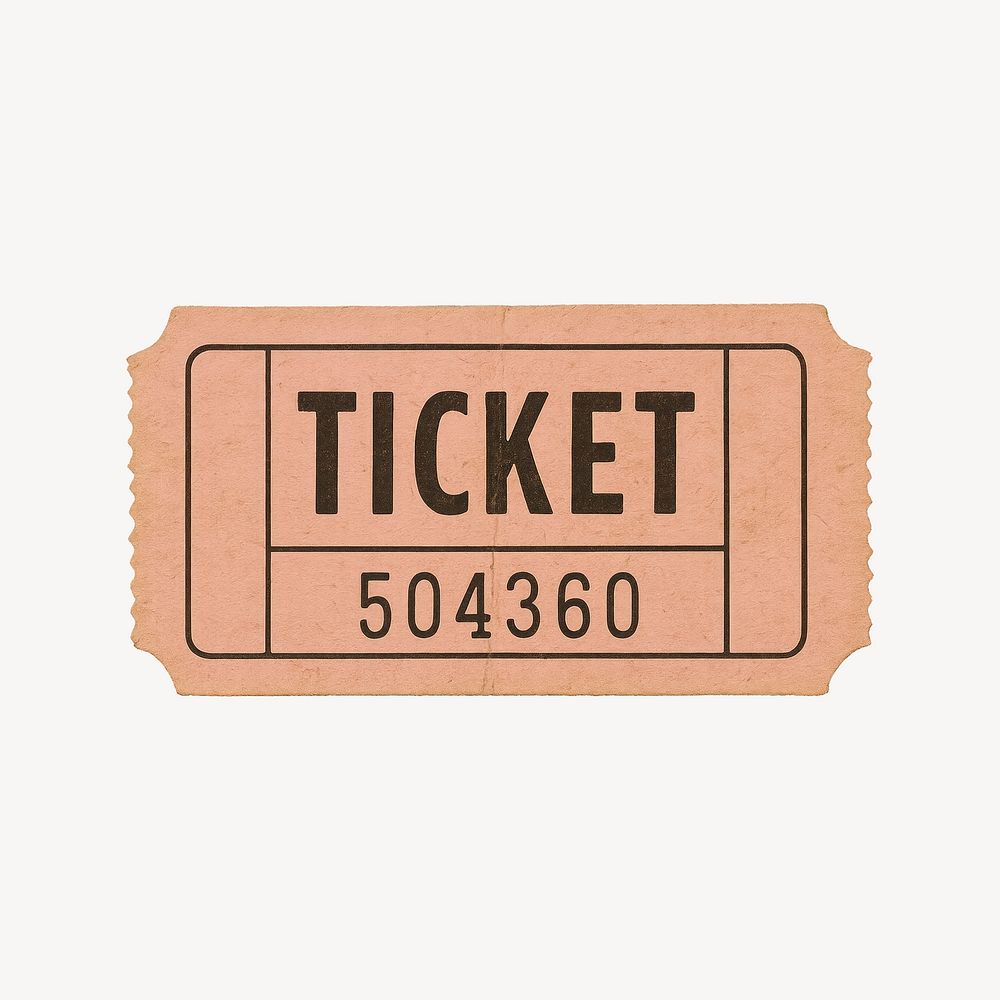 Vintage ticket stub design element | Free Photo - rawpixel