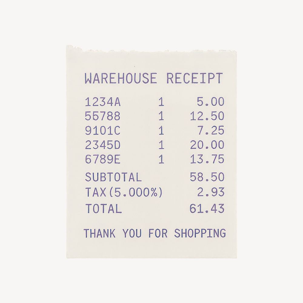 Realistic digital receipt element | Free Photo - rawpixel