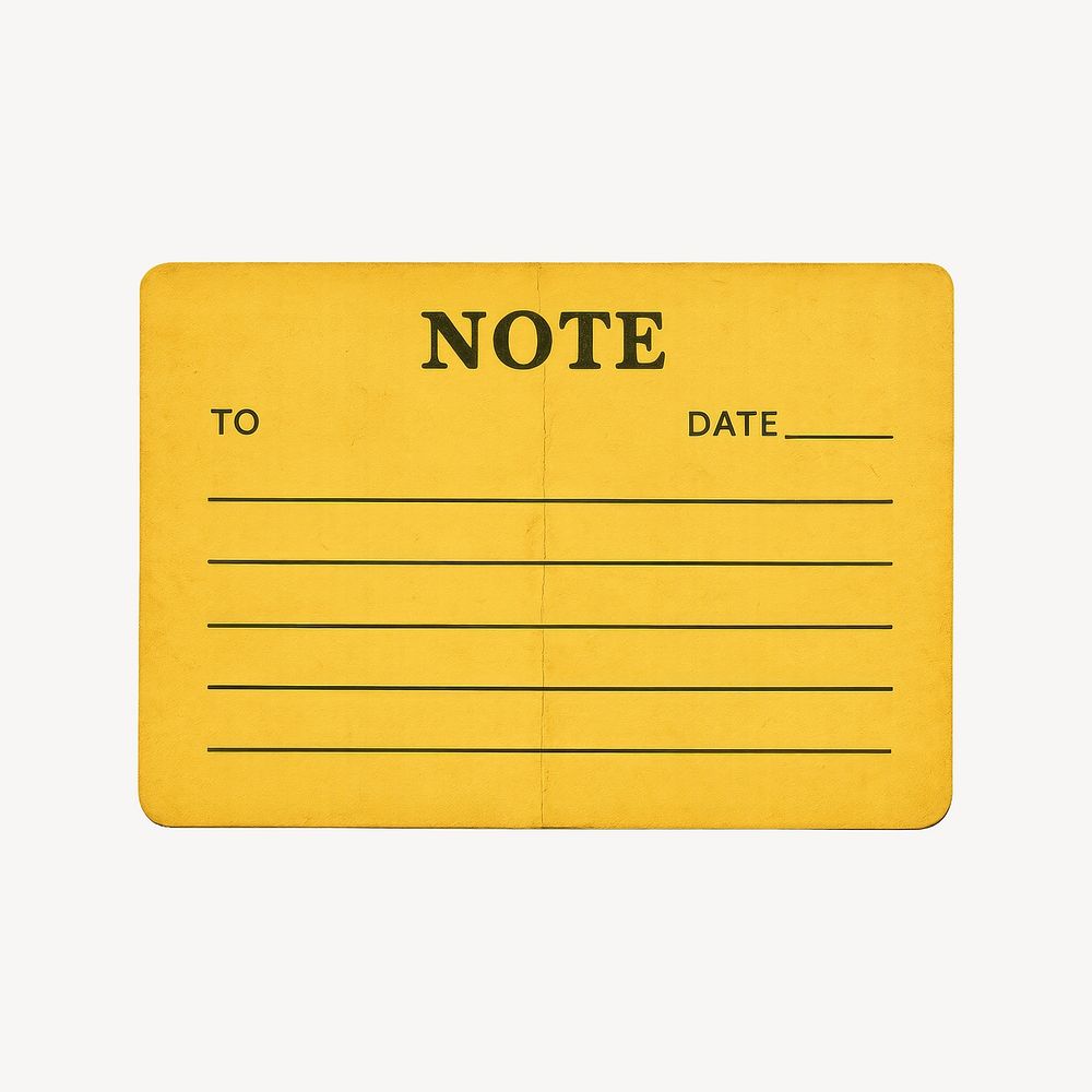 Vintage yellow note card | Free Photo - rawpixel