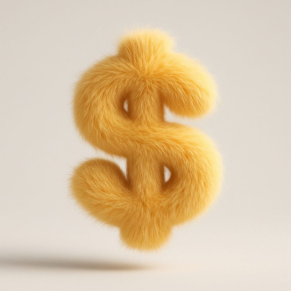 Furry dollar sign illustration | Free Photo Illustration - rawpixel
