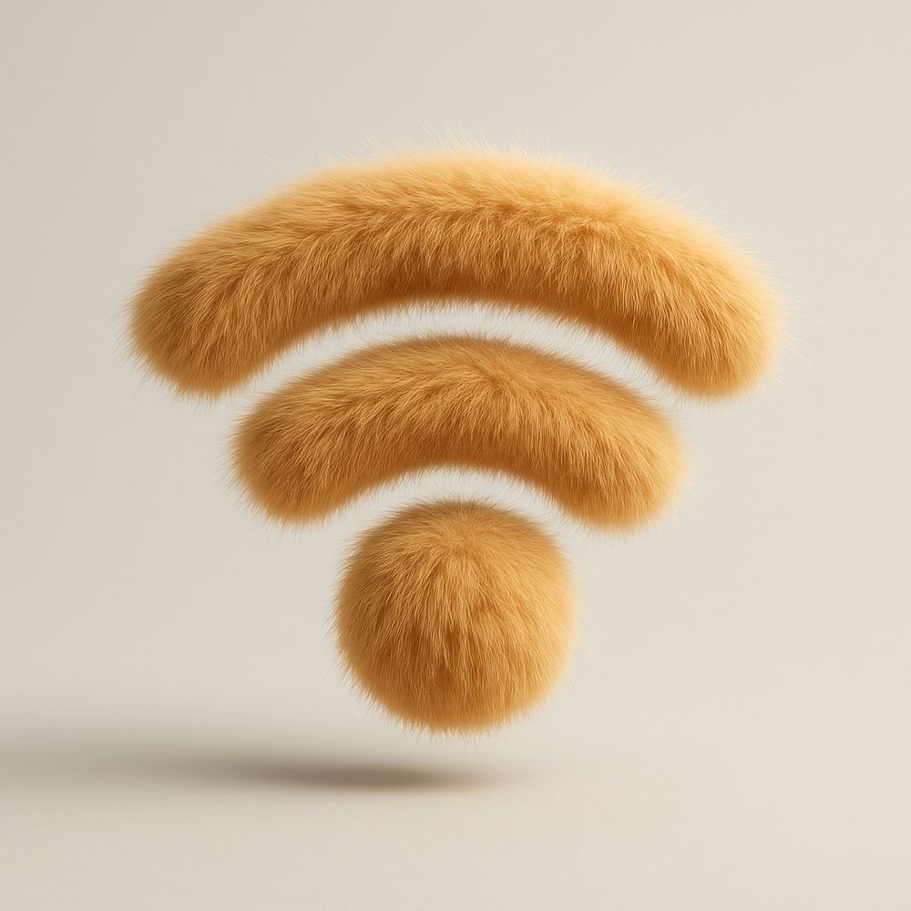 Furry WiFi symbol illustration | Free Photo Illustration - rawpixel
