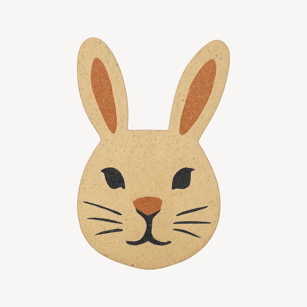 Cute rabbit face illustration | Free Photo Illustration - rawpixel