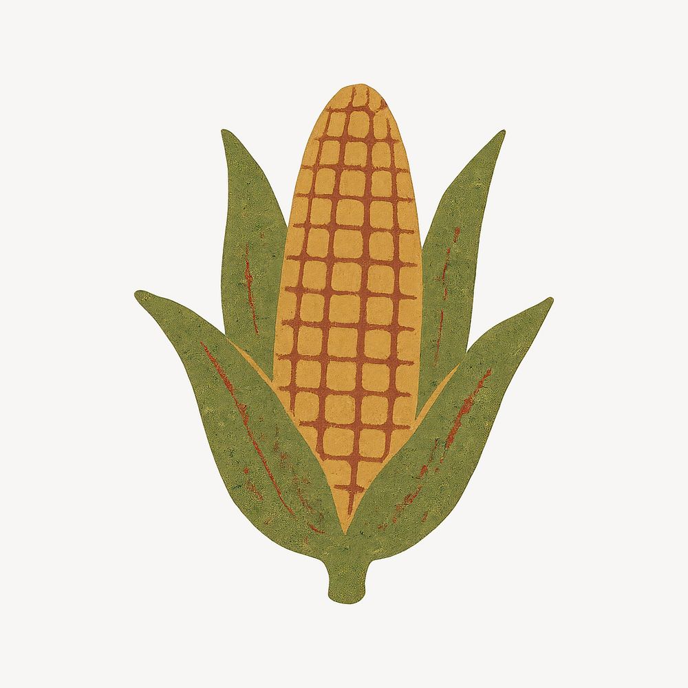 Rustic corn cob illustration | Free Photo Illustration - rawpixel