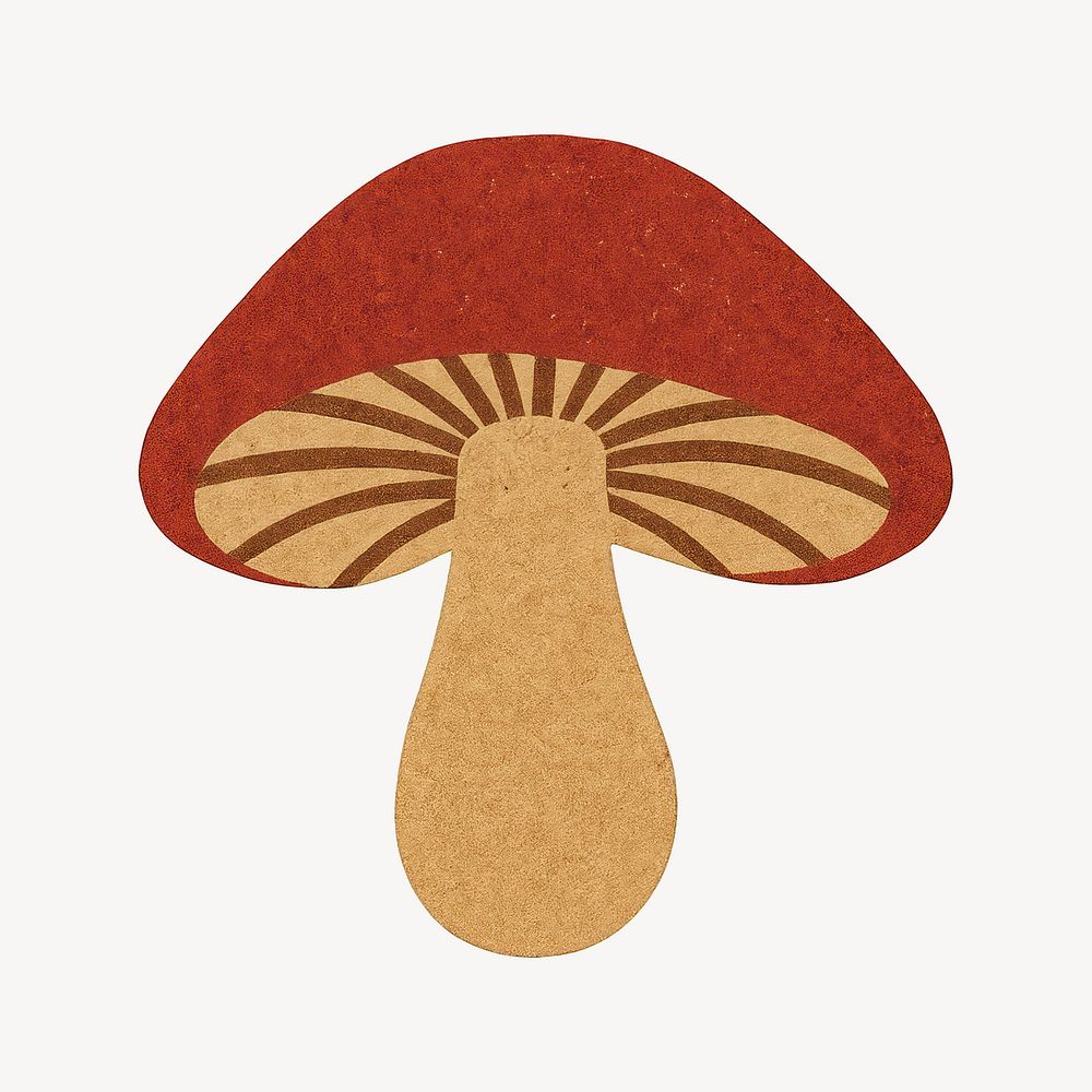 Stylized earthy mushroom illustration | Free Photo Illustration - rawpixel