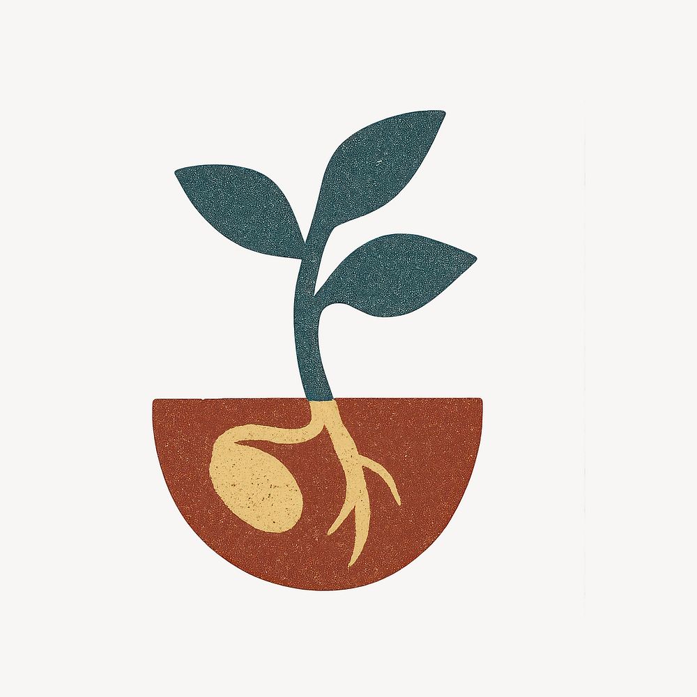 Sprouting plant with roots | Premium Photo Illustration - rawpixel
