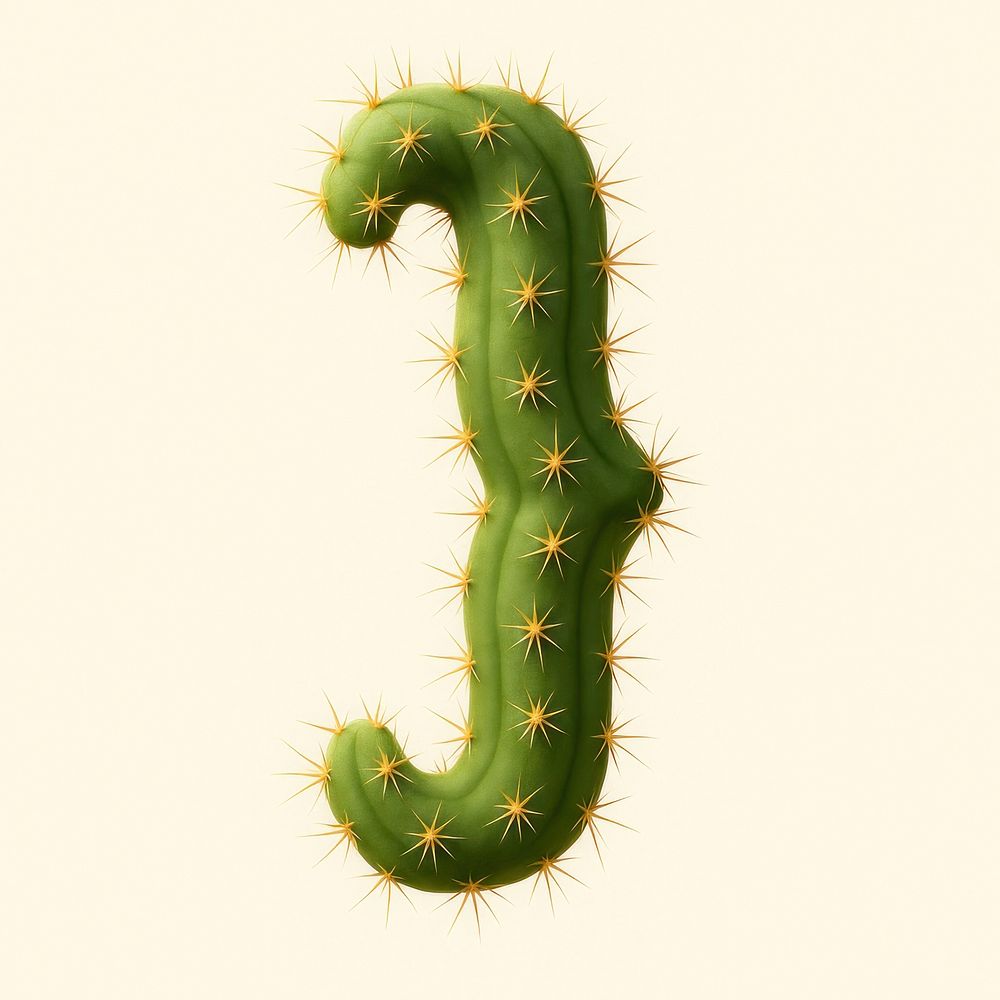 Cactus-inspired curly bracket illustration | Free Photo Illustration ...