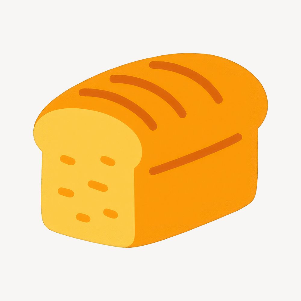 Cartoon bread loaf illustration | Free Photo Illustration - rawpixel