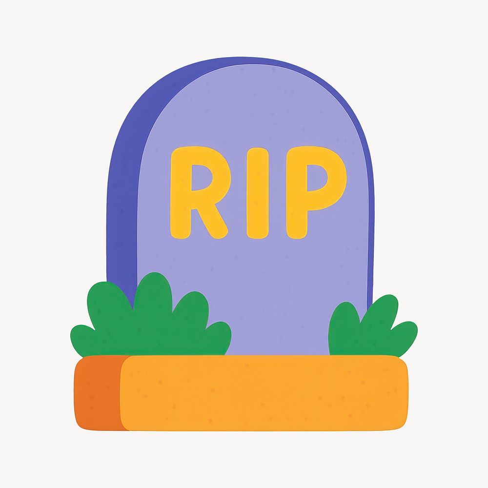 Colorful cartoon gravestone illustration | Free Photo Illustration ...