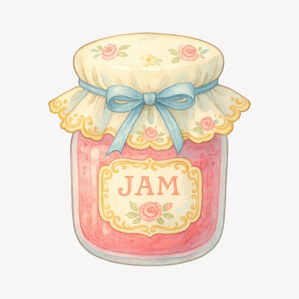 Vintage jam jar illustration | Free Photo Illustration - rawpixel