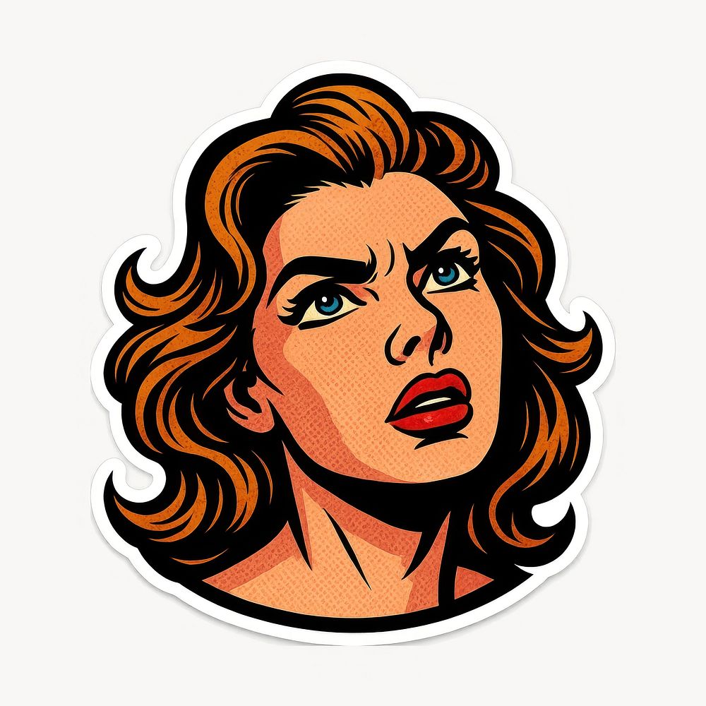 Retro comic-style woman illustration | Free Photo Illustration - rawpixel