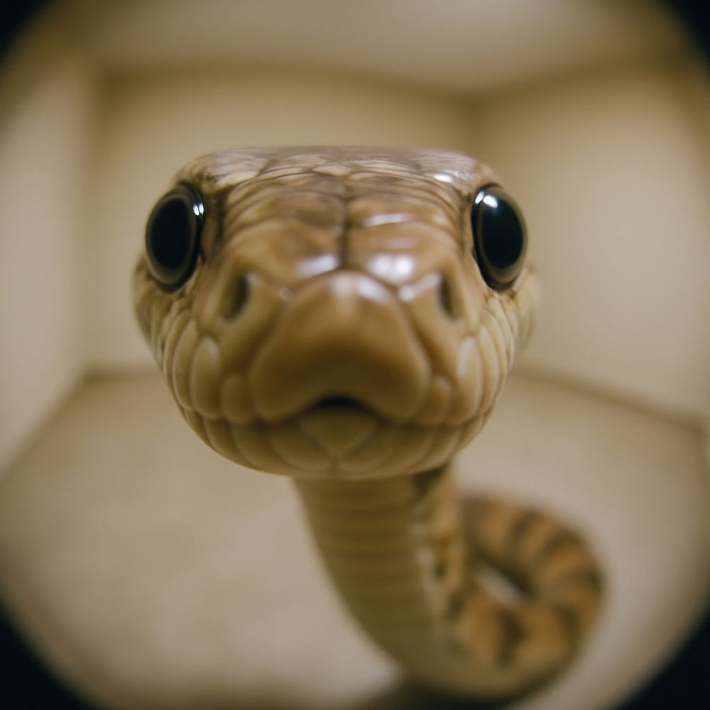 Curious snake fisheye lens | Free Photo - rawpixel