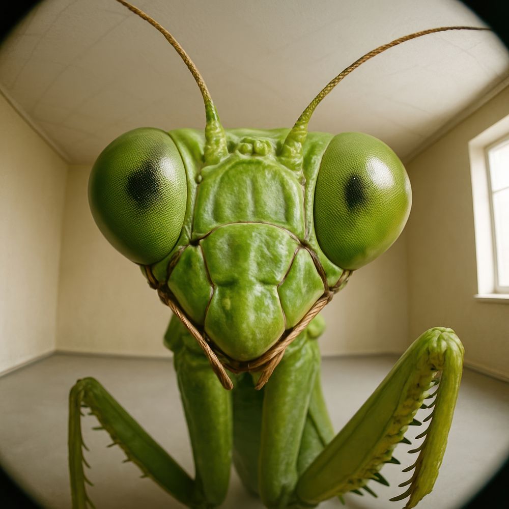 Giant insect indoors, surreal | Free Photo - rawpixel