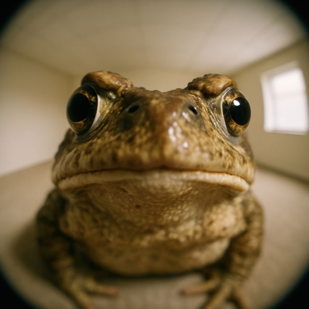 Close-up of curious toad indoors | Free Photo - rawpixel