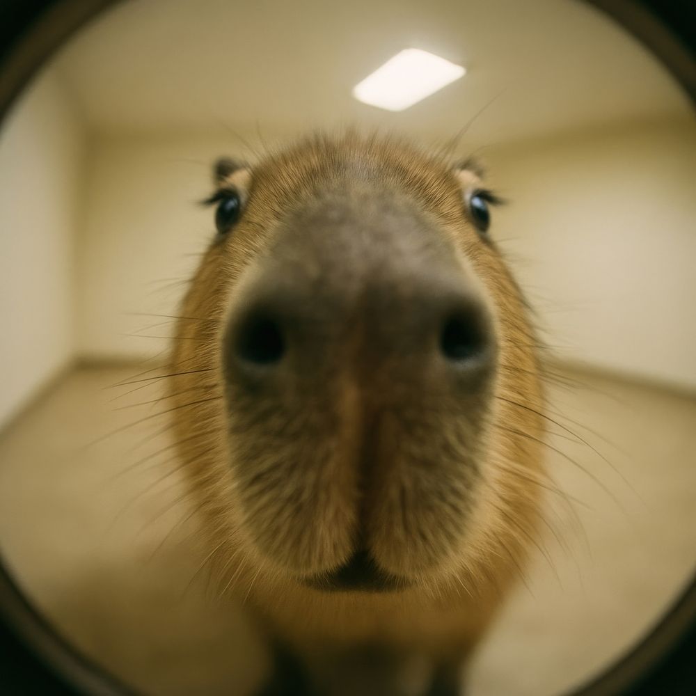 Capybara close-up fisheye lens | Free Photo - rawpixel