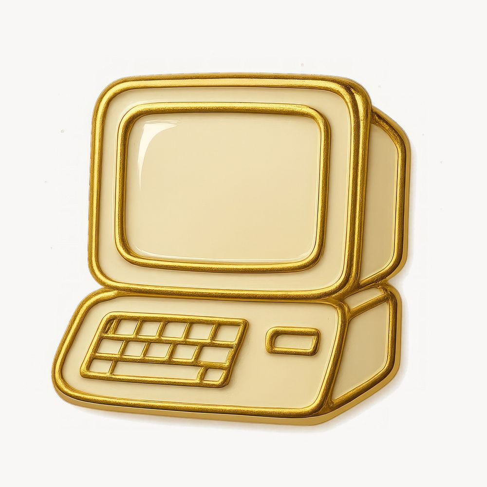 Retro computer icon illustration | Free Photo - rawpixel