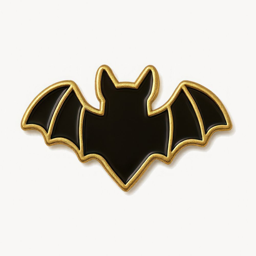 Stylish bat emblem pin | Free Photo - rawpixel