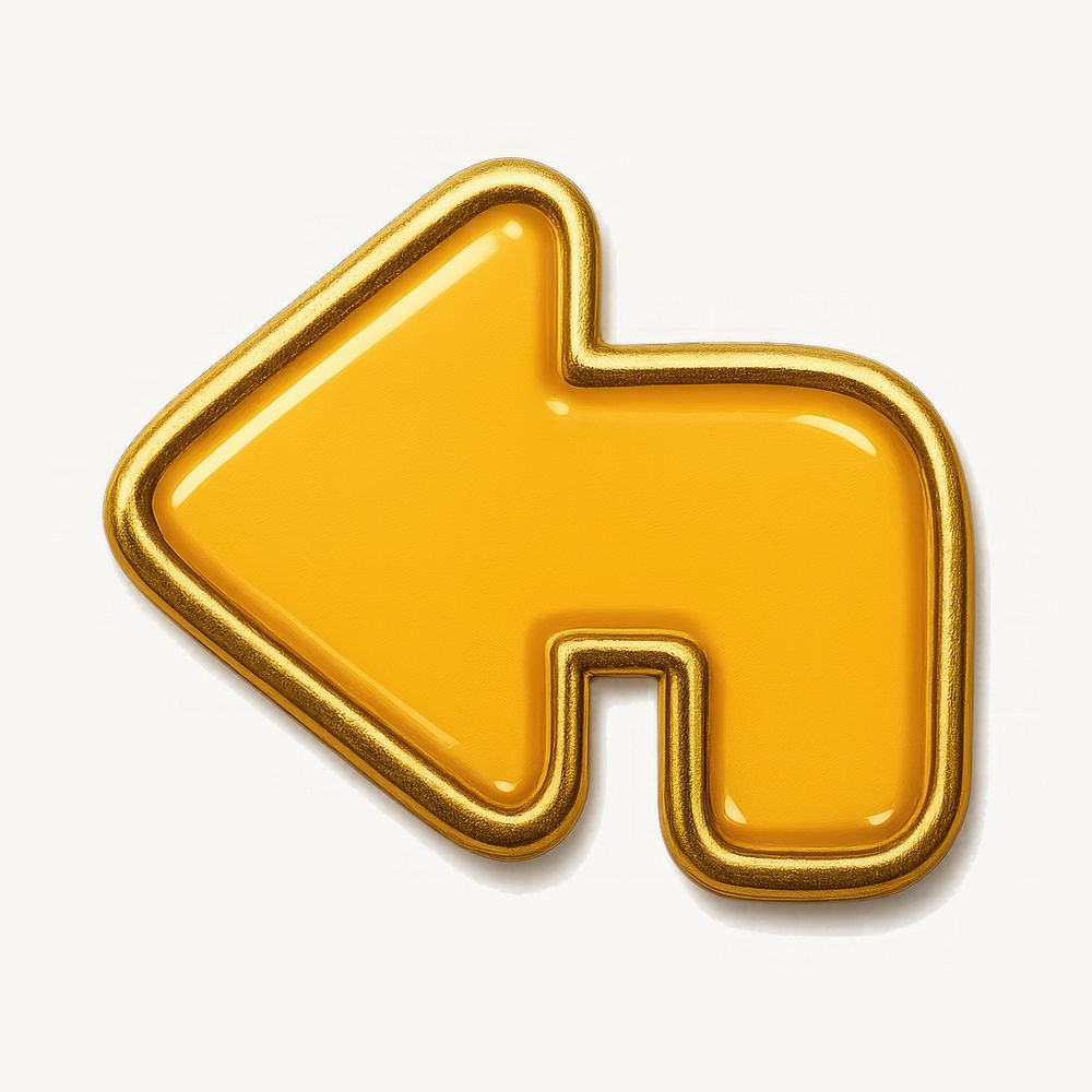Glossy gold arrow icon | Free Photo - rawpixel