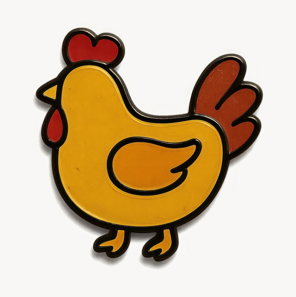 Colorful cartoon chicken illustration | Free Photo - rawpixel