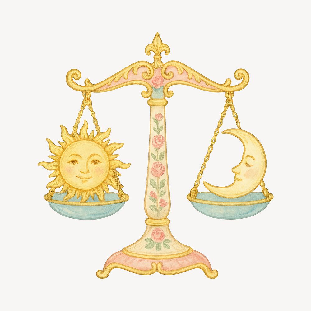 Sun moon balance harmony illustration | Free Photo Illustration - rawpixel