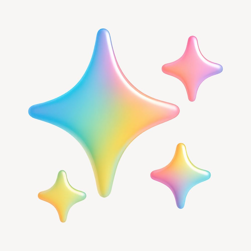 Colorful gradient sparkle illustration | Free Photo Illustration - rawpixel