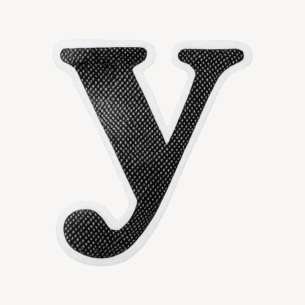 Textured black letter Y | Free Photo Illustration - rawpixel