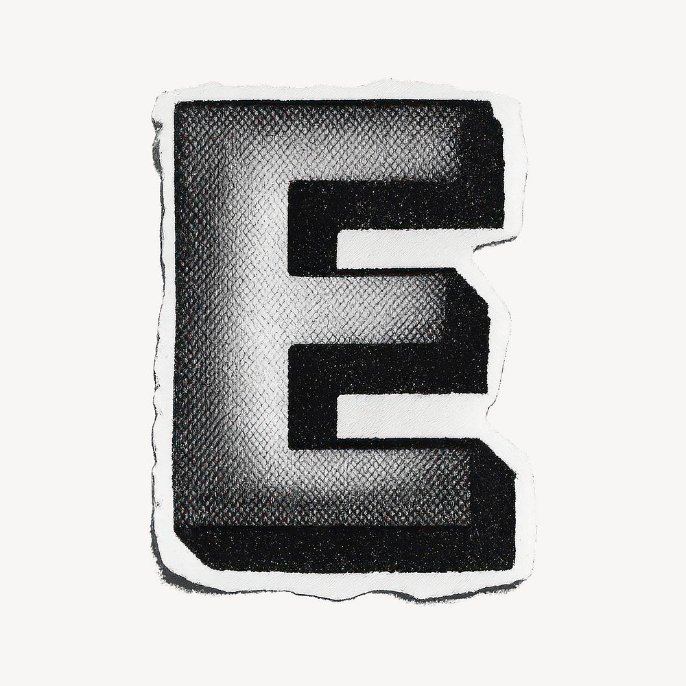 Bold textured letter E illustration | Free Photo Illustration - rawpixel