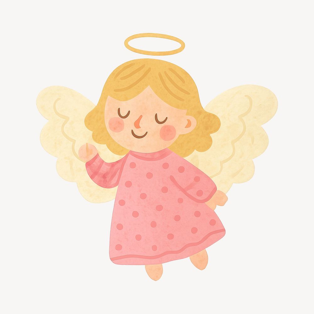 Cute angelic child illustration | Free Photo Illustration - rawpixel