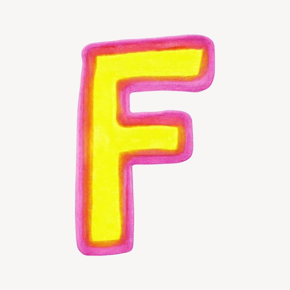 Colorful letter F illustration | Free Photo Illustration - rawpixel