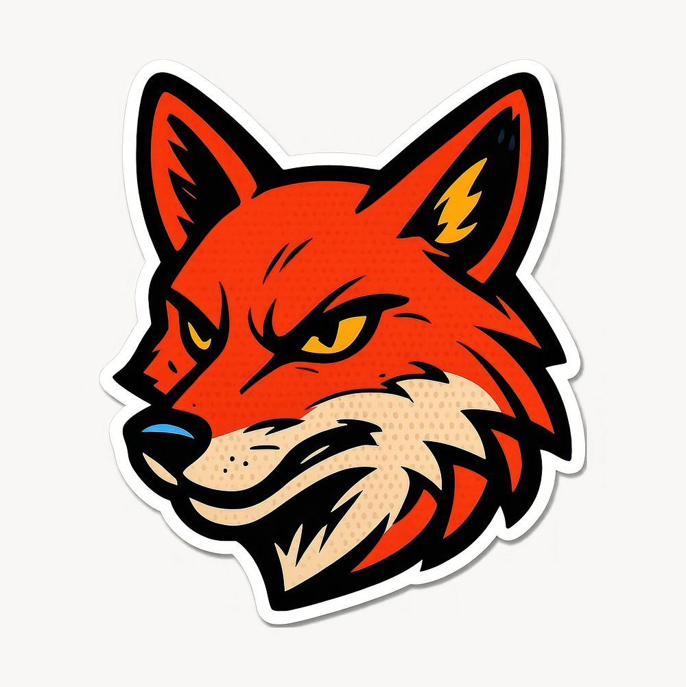 Fierce fox mascot illustration | Free Photo Illustration - rawpixel