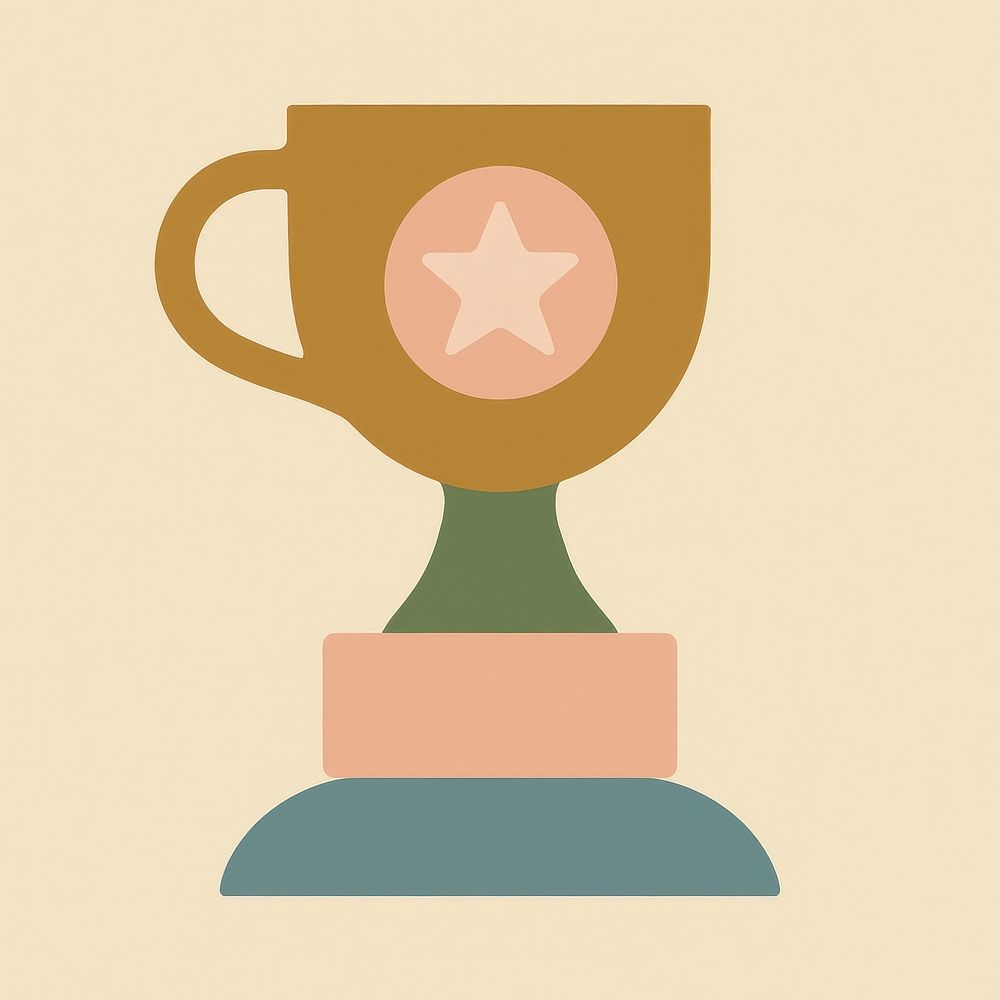 Retro trophy illustration design | Free Photo Illustration - rawpixel
