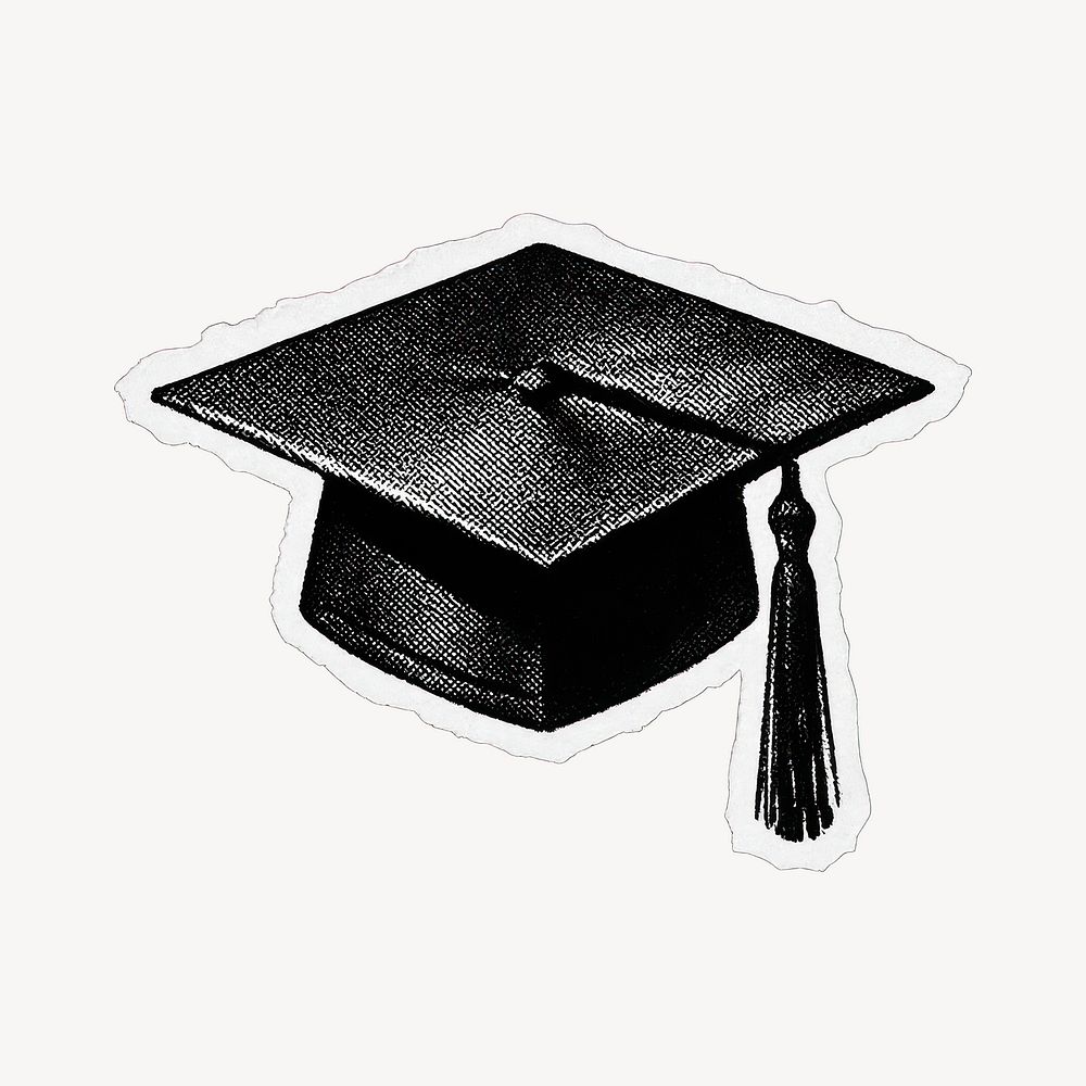 Vintage graduation cap illustration | Free Photo Illustration - rawpixel