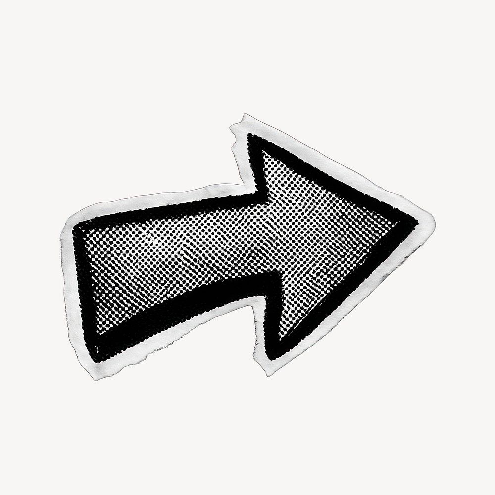 Textured arrow sketch illustration | Free Photo Illustration - rawpixel