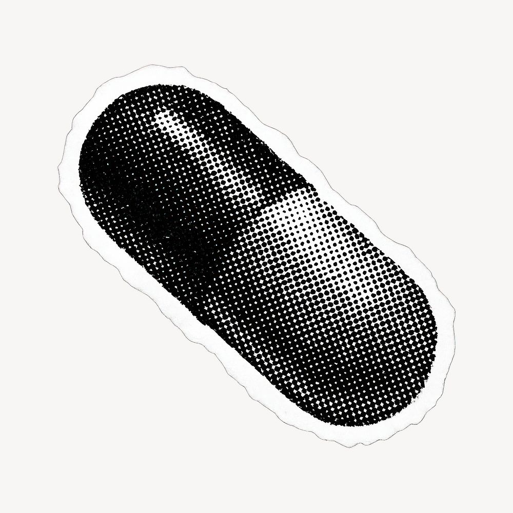 Retro capsule halftone illustration | Free Photo Illustration - rawpixel