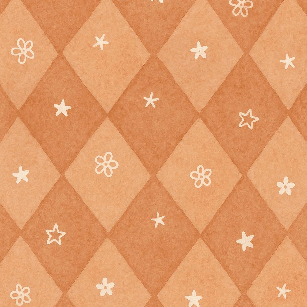 Vintage geometric floral pattern | Free Photo Illustration - rawpixel