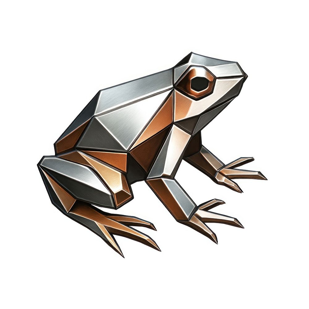 Geometric metallic frog illustration | Free Photo Illustration - rawpixel