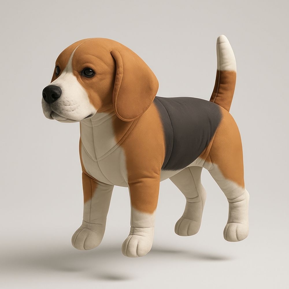 Realistic plush beagle toy | Free Photo Illustration - rawpixel