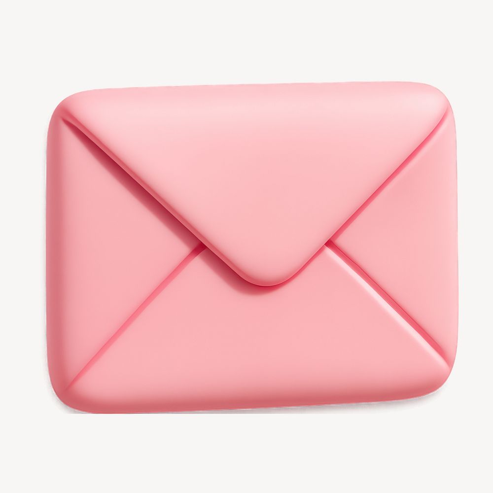 Pink envelope icon illustration. | Free Photo Illustration - rawpixel