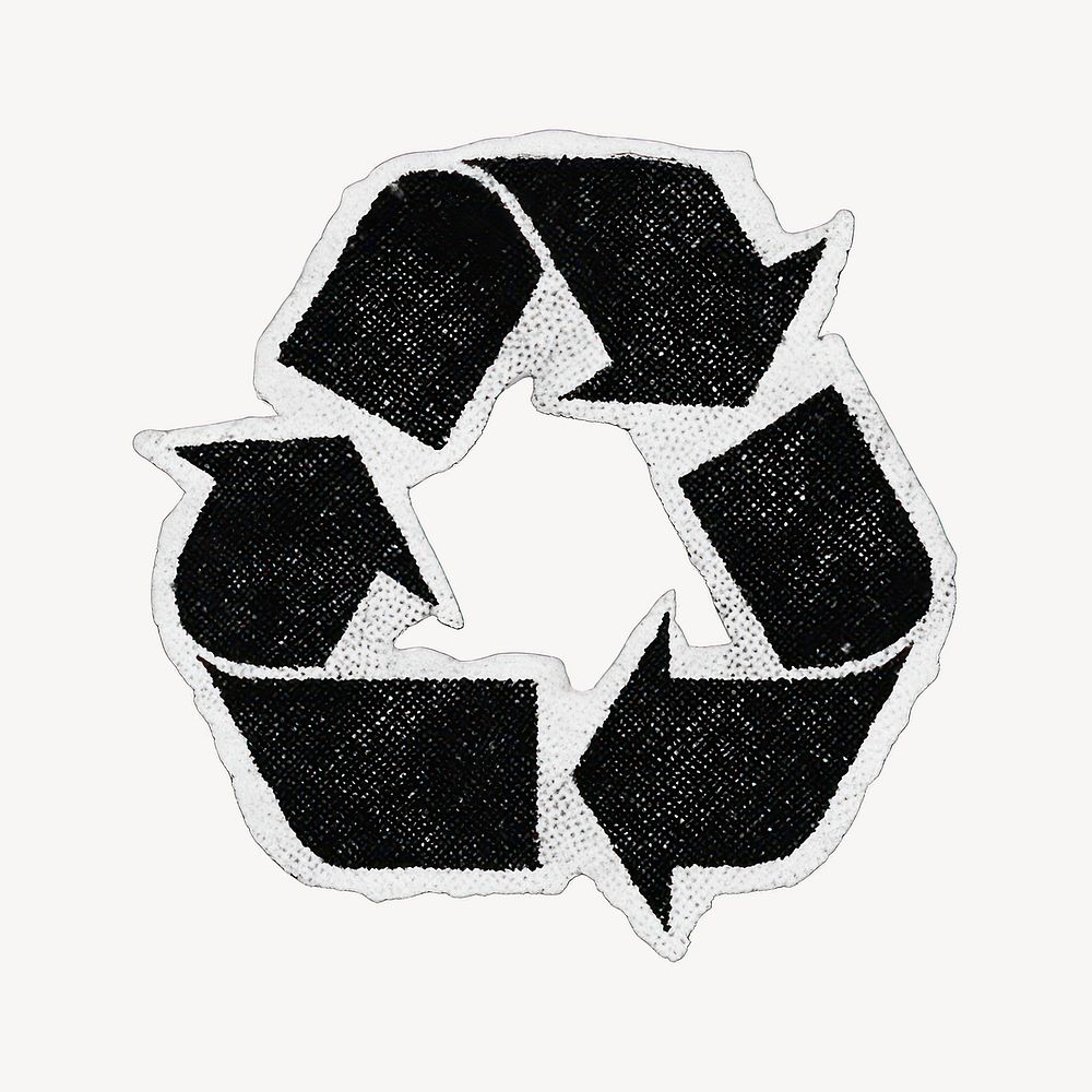 Eco-friendly textile recycling symbol. | Free Photo Illustration - rawpixel
