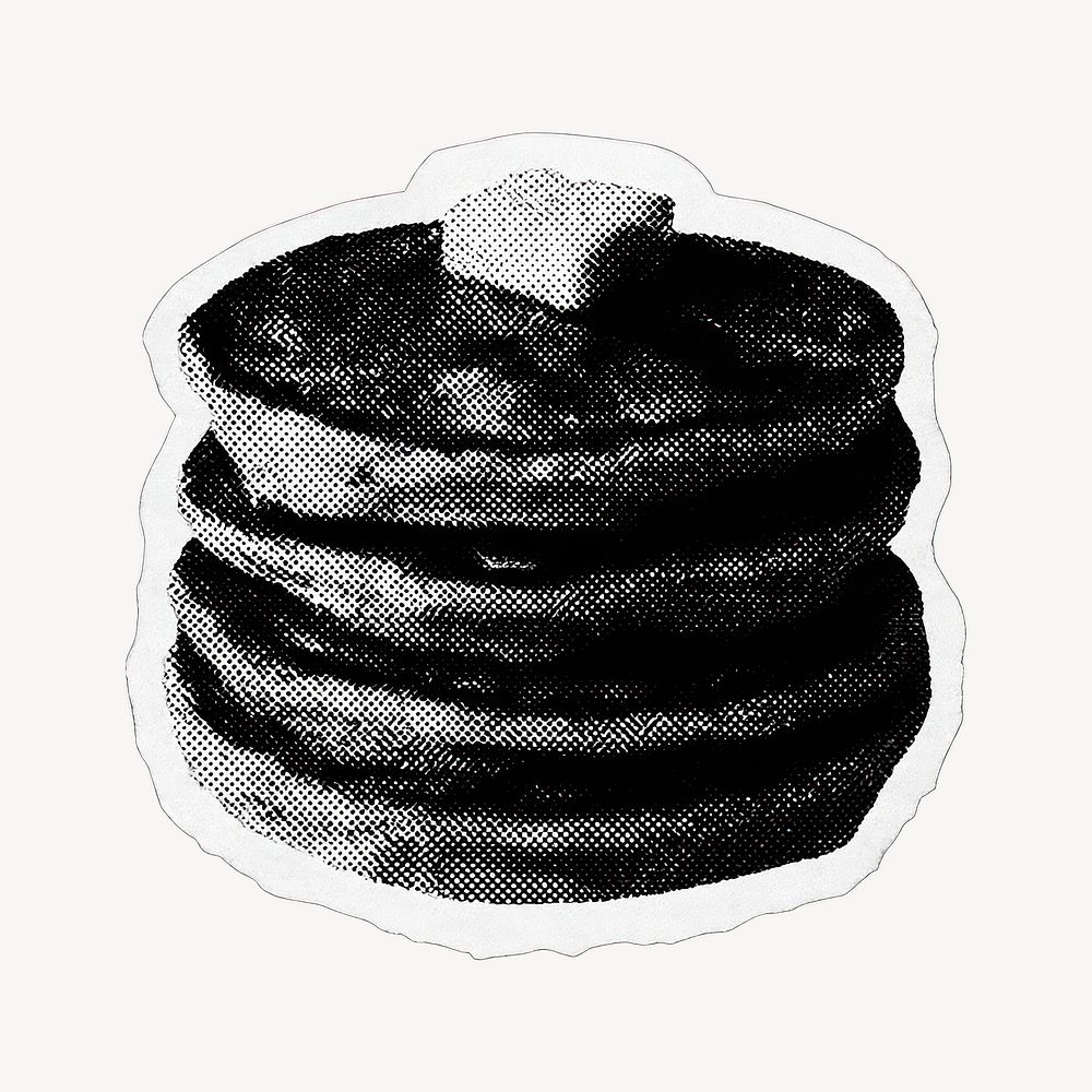 Vintage pancake stack illustration | Free Photo Illustration - rawpixel