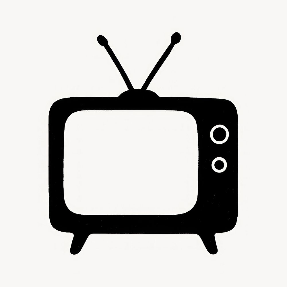 Retro television silhouette illustration | Free Photo Illustration ...