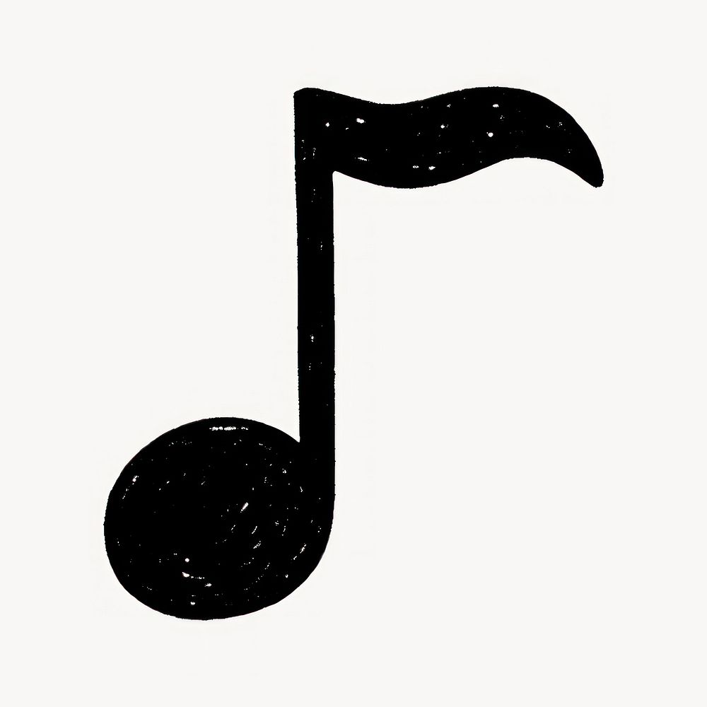 Musical note silhouette illustration | Free Photo - rawpixel
