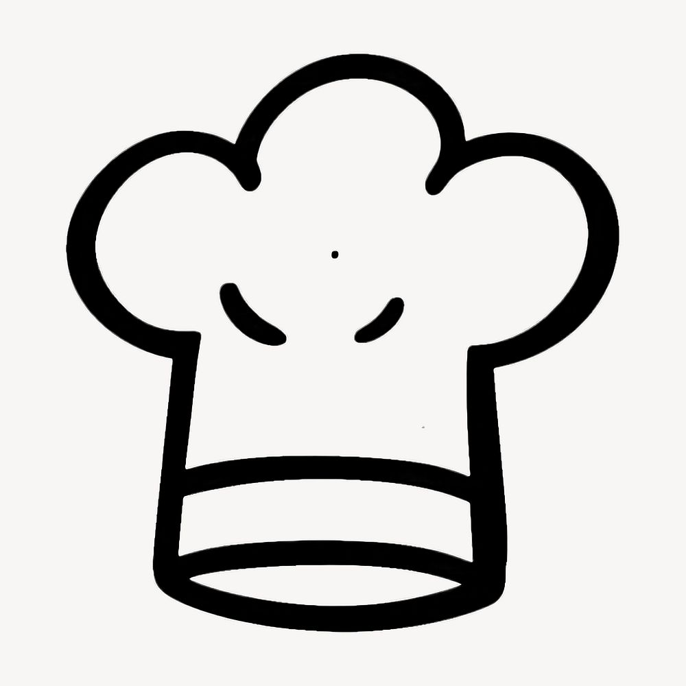 Chef hat line drawing illustration | Free Vector - rawpixel