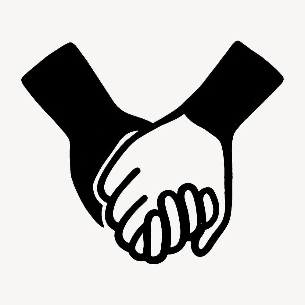 Unity symbol, holding hands vector | Free Vector - rawpixel
