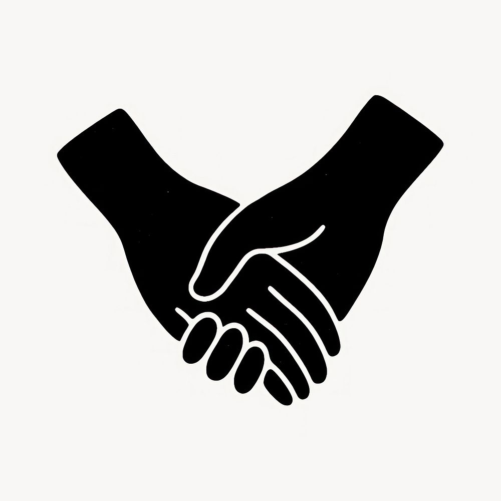 Silhouette handshake unity symbol | Free Photo Illustration - rawpixel