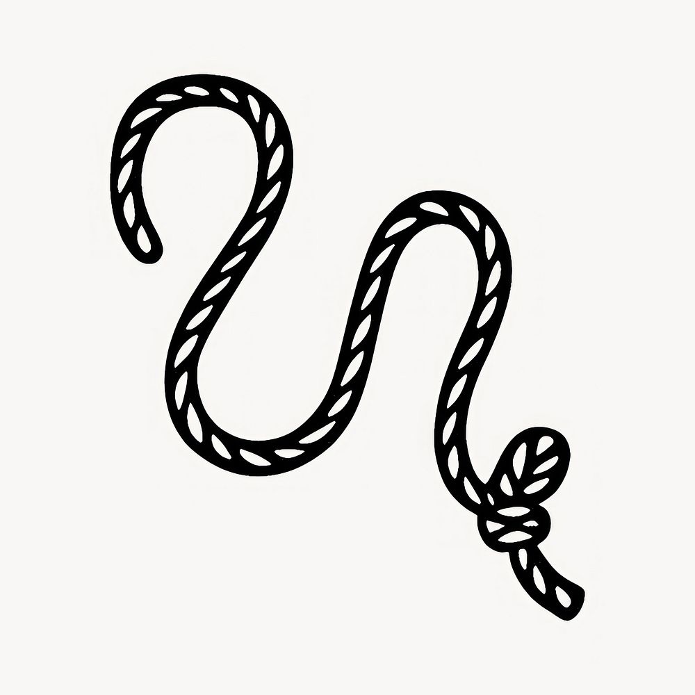 Curved rope knot illustration | Free Photo Illustration - rawpixel
