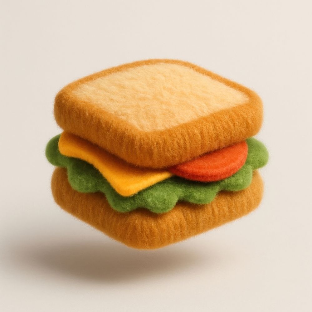 Felt sandwich toy art | Free Photo Illustration - rawpixel