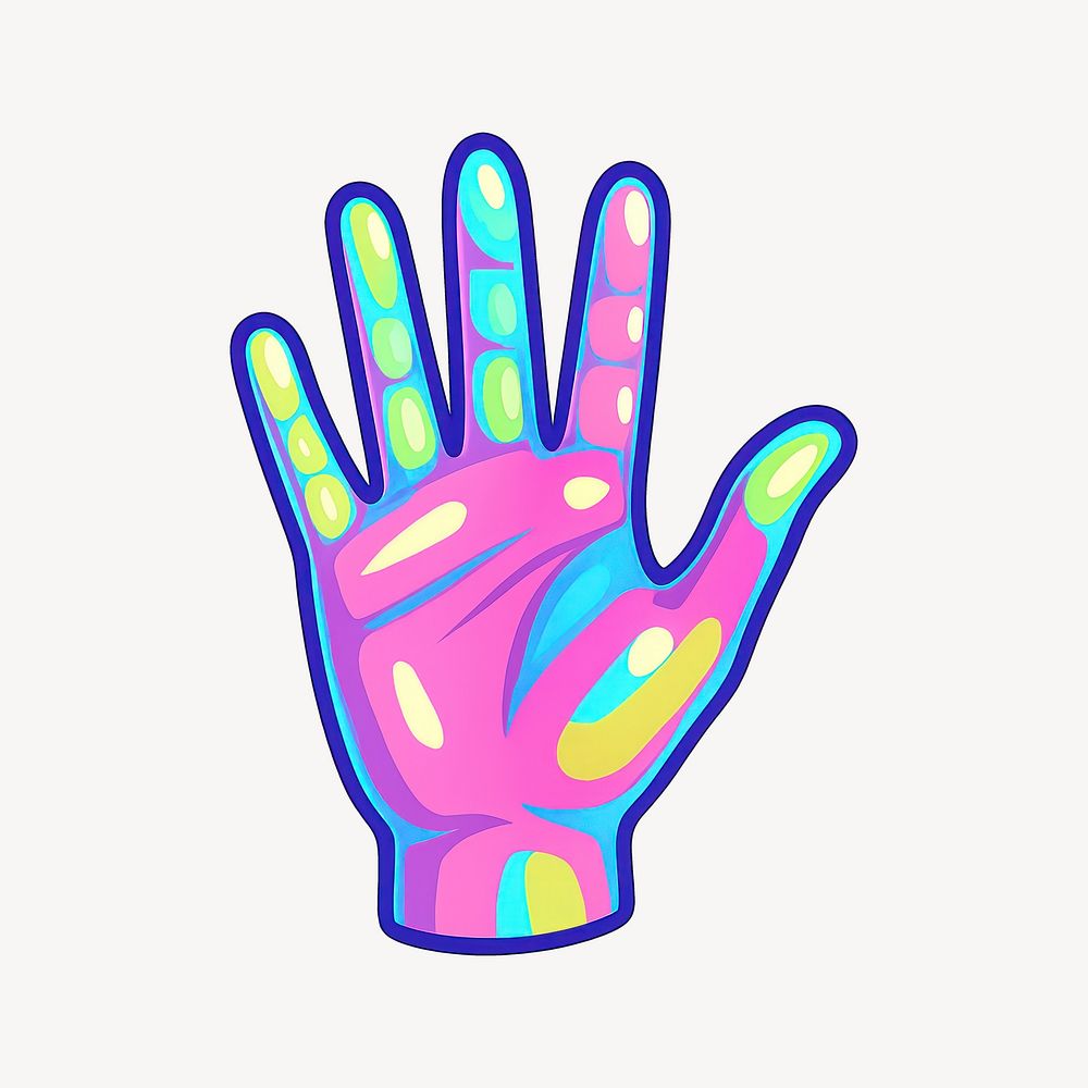 Colorful abstract hand illustration | Free Photo Illustration - rawpixel